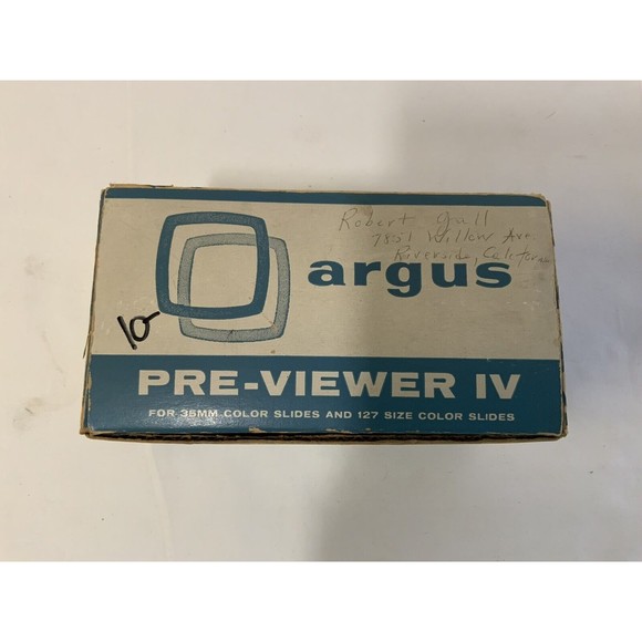 Argus | Office | Vintage Argus Previewer Iv 35mm Color27 Color Slide ...